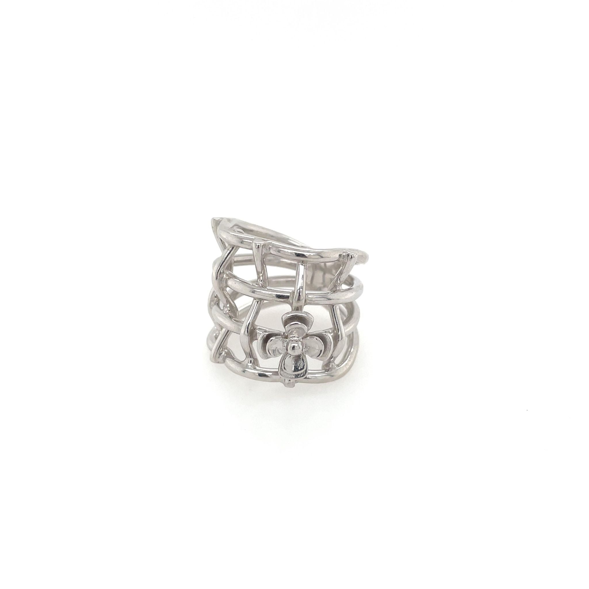 Ring with flower wide – HEIRING