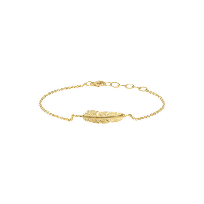 Feather bracelet 14K gold – HEIRING